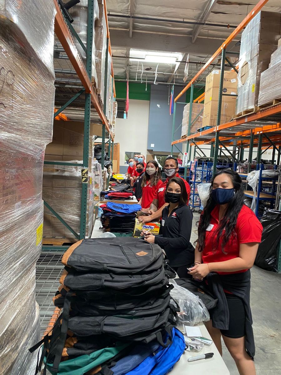 ACC-OC PTA Students Help Organize Holiday Gifts Donated for Local Children